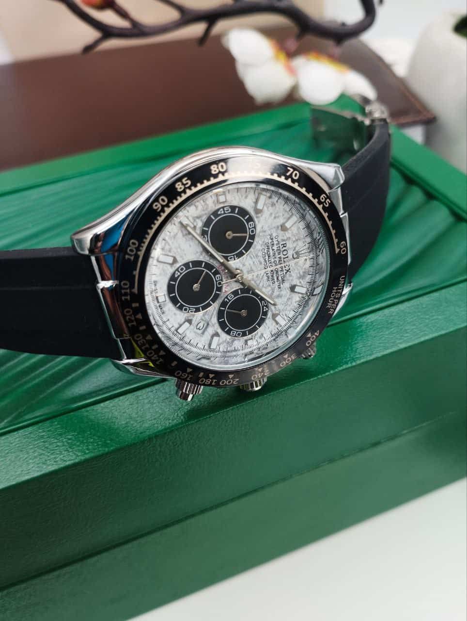 Rolex DayTona Black Silicone - Orvino Wear